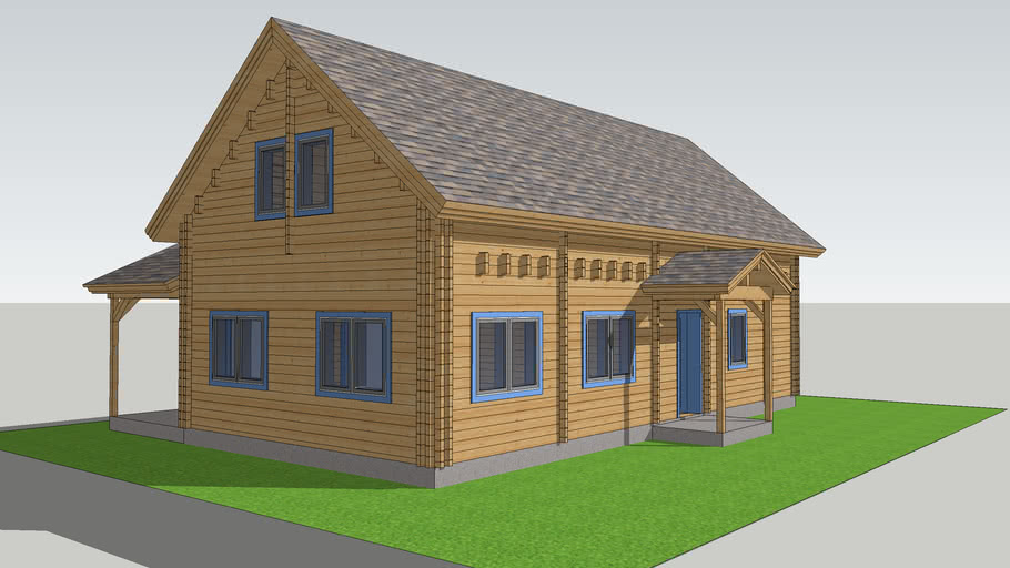 Quick Garden Log Cabin | 3D Warehouse