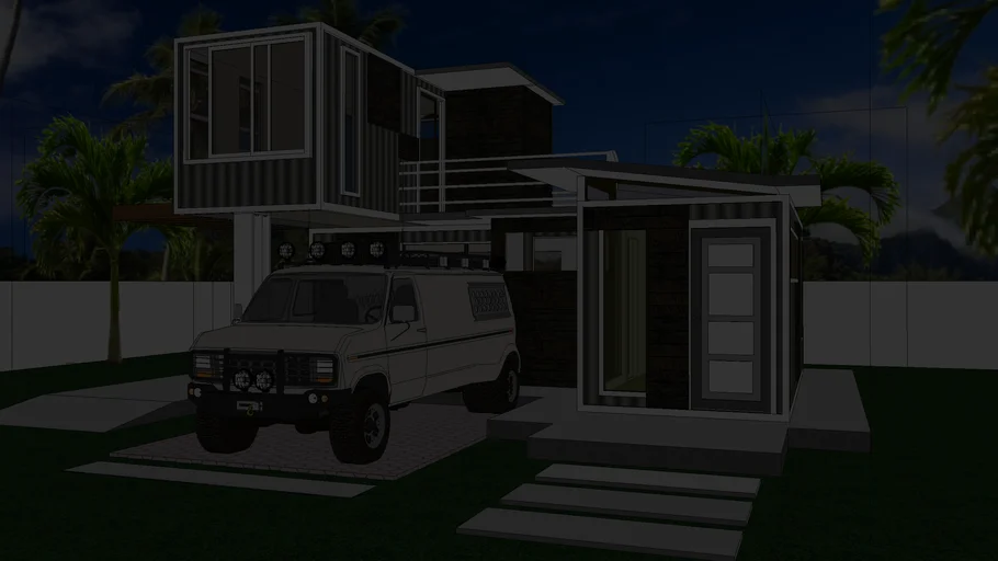container van house | 3D Warehouse