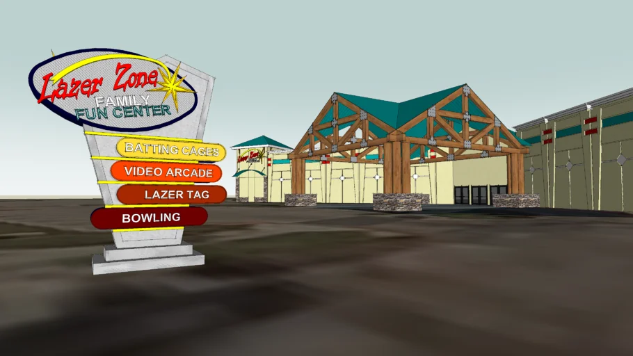 Lazer Zone Family Fun Center | 3D Warehouse
