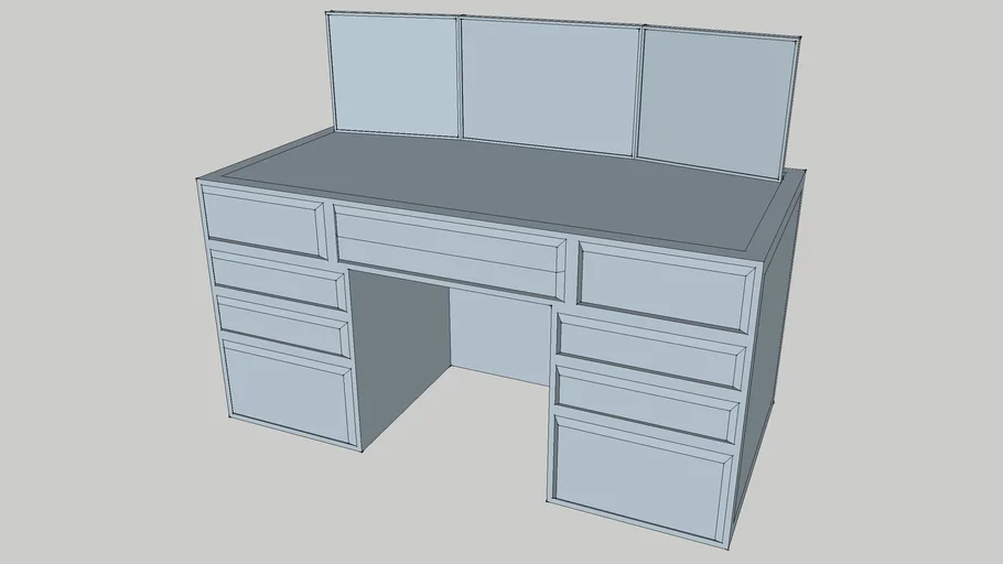 Classic Desk | 3D Warehouse