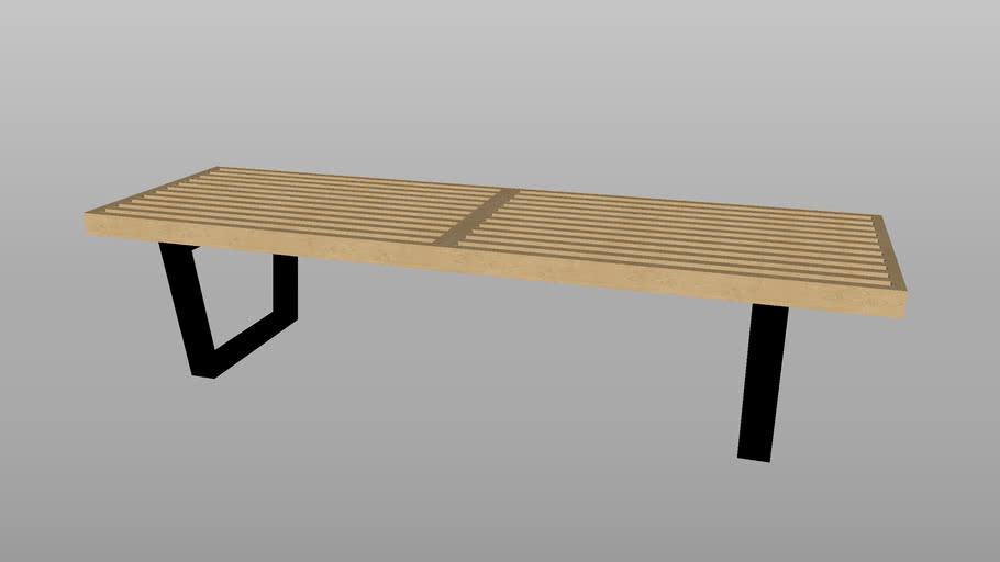 Nelson+Platform+Bench | 3D Warehouse