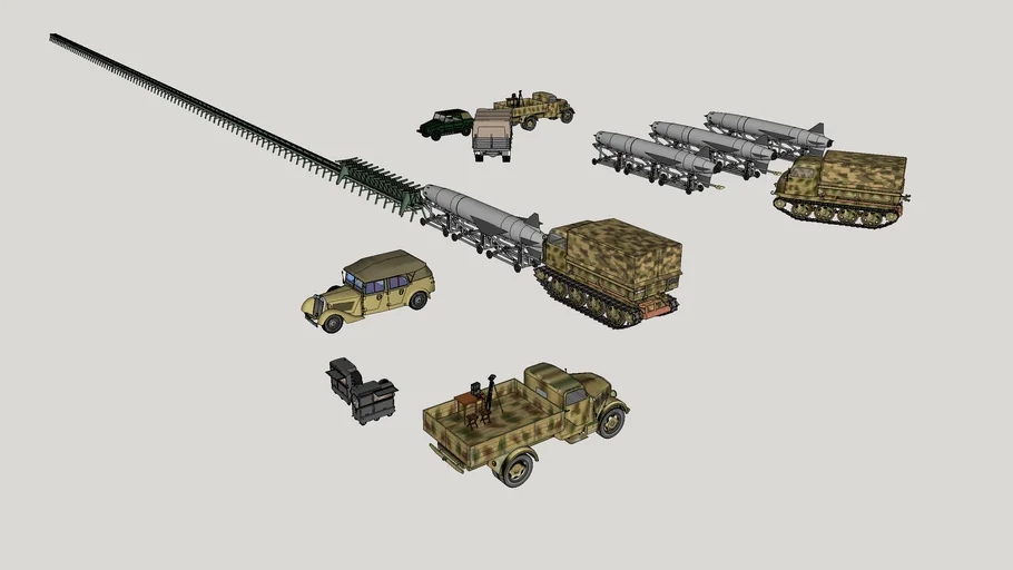 WW2-1948-ADVANCED-GERMAN-ANTI-SHIP-MISSILE-LAUNCING-SITE-01 | 3D Warehouse