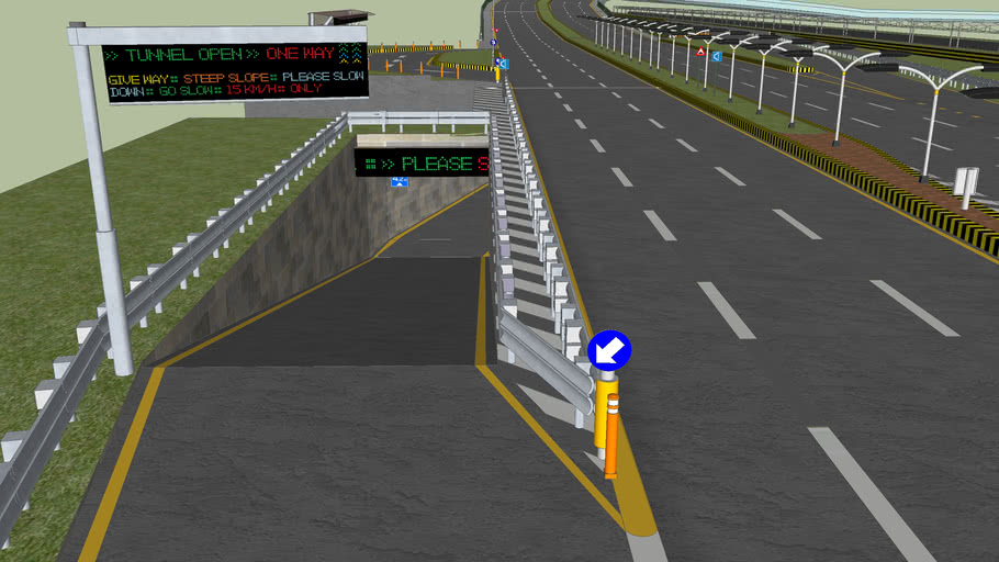 Typical Section Of National Highway in India | 3D Warehouse