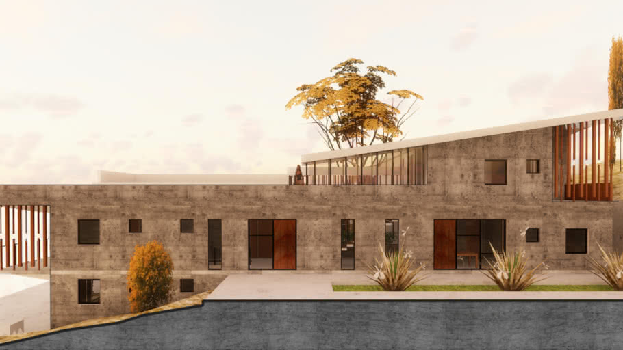 house on slope | 3D Warehouse