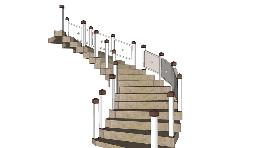 stairs-curl | 3D Warehouse