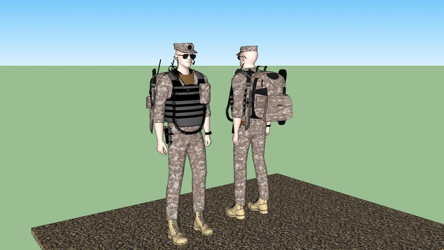 recon soldiers 3D | 3D Warehouse