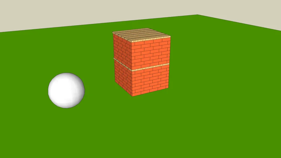 Sketchyphysics basic brick building | 3D Warehouse