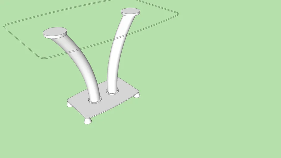 Kitchen glass table | 3D Warehouse