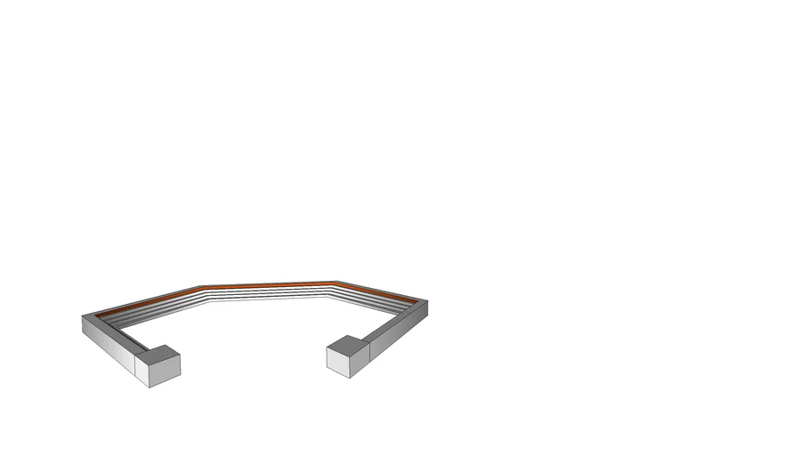 Hexagonal stairs with opening | 3D Warehouse