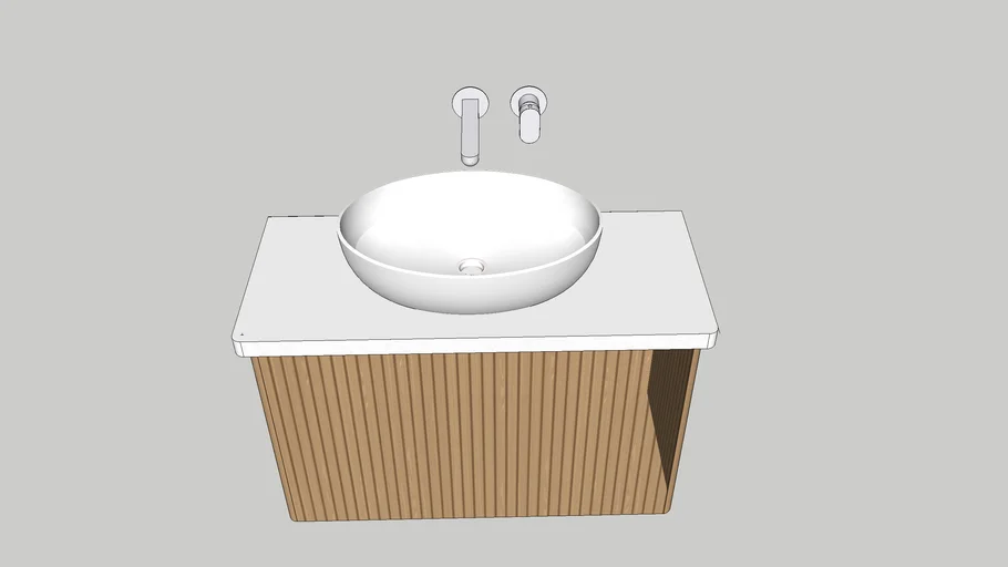 Single Floating Vanity | 3D Warehouse