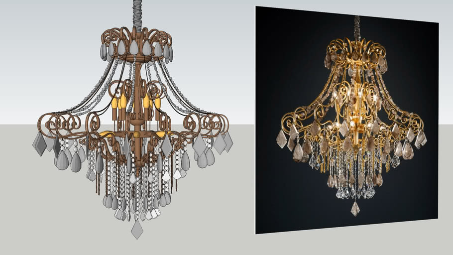 Lustre Aver Metais Luxor | 3D Warehouse