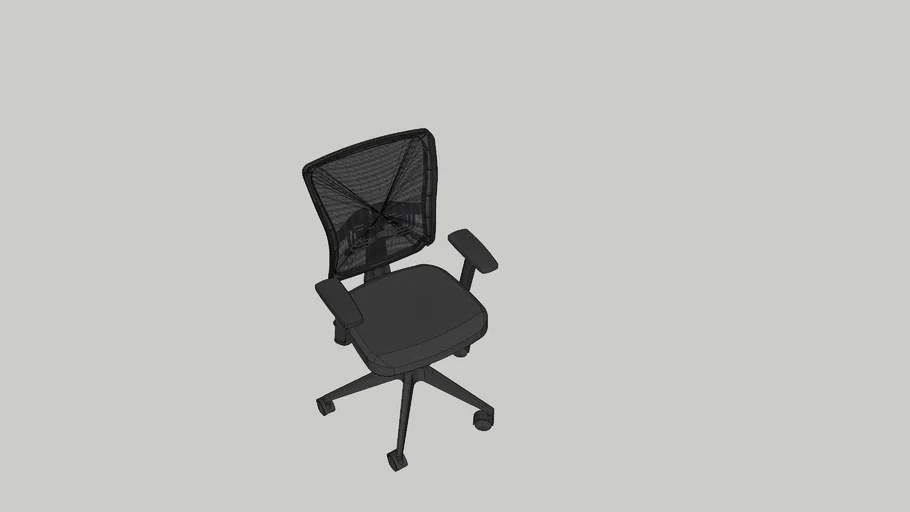 Featherlite Allwork Medium Back Office Chair | 3D Warehouse