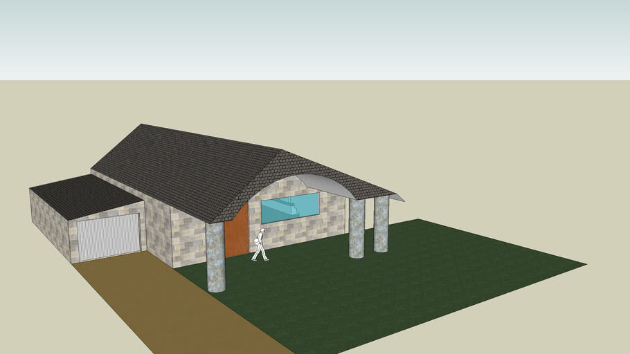 simple textured house | 3D Warehouse