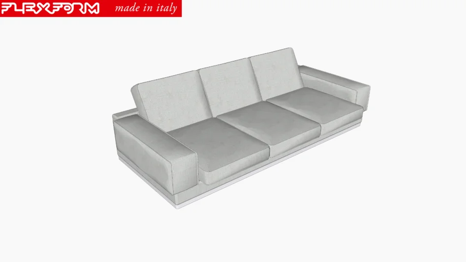 Flexform Antonio Citterio Big Bob Sofa | 3D Warehouse