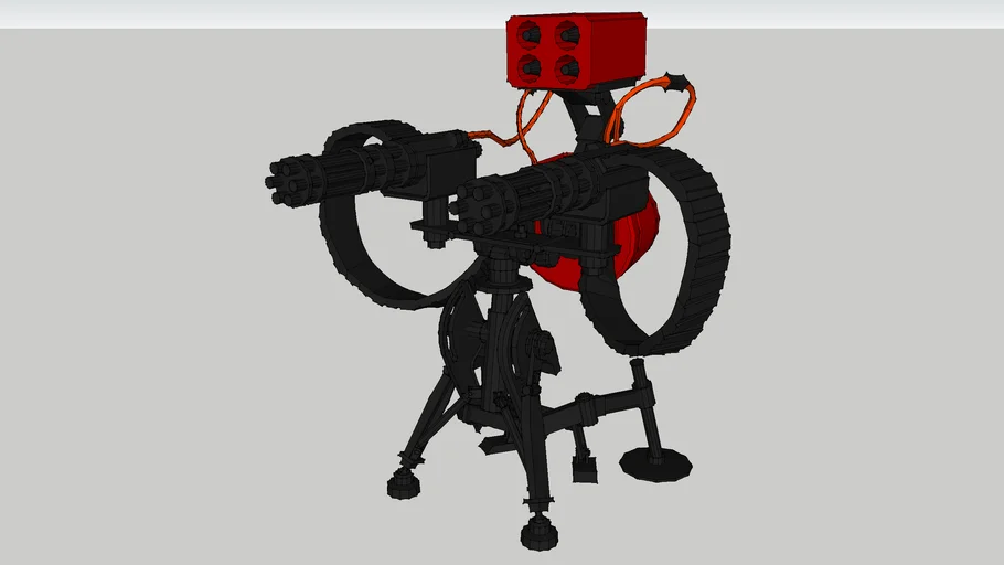 TF2 Turret Red level 3 | 3D Warehouse