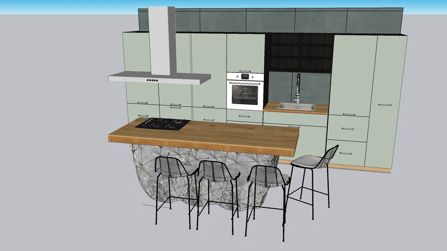 Stone kitchen | 3D Warehouse
