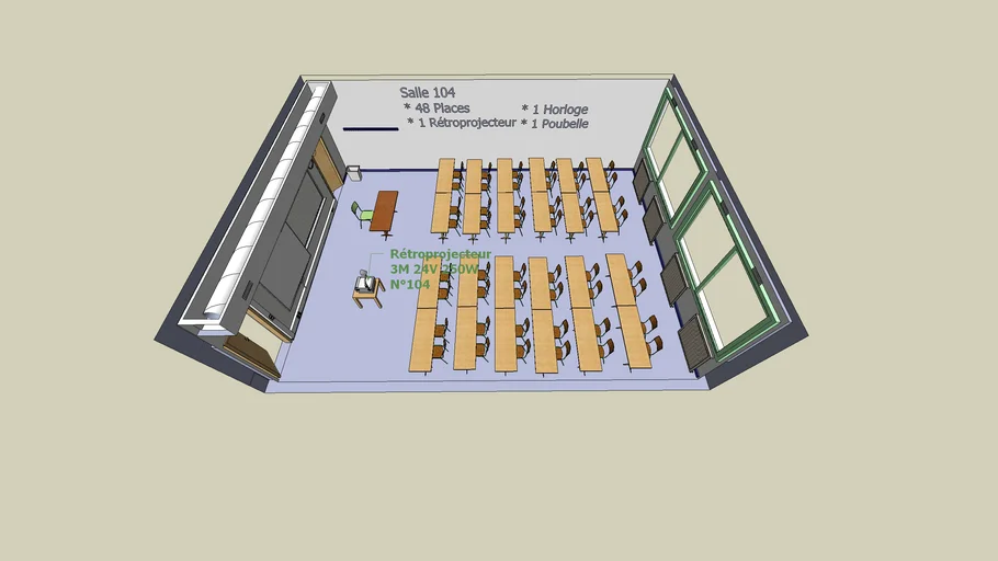 Salle 104 | 3D Warehouse