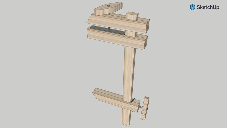 Inexpensive DIY Wood Clamp | 3D Warehouse