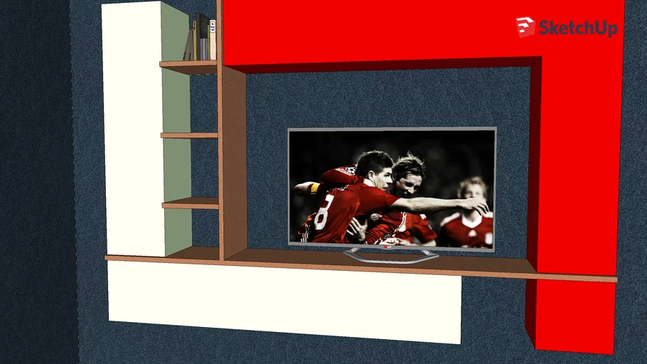 Modern TV Wall Panel | 3D Warehouse