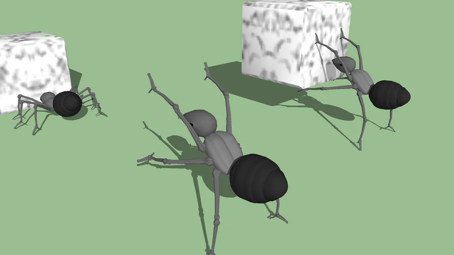 Ants hard at work 3d insects models / @Bruce3dModeler | 3D Warehouse