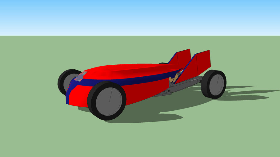 model rocket propelled car with mobius camera mount | 3D Warehouse