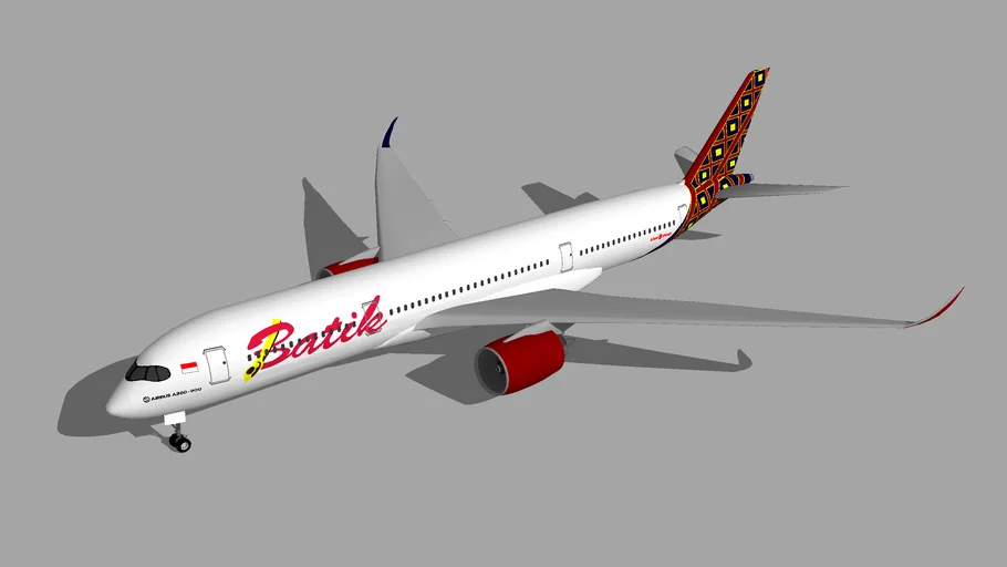 Batik Air Airbus A350-900WXB | 3D Warehouse