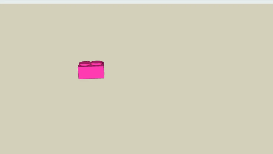 pink lego piece | 3D Warehouse