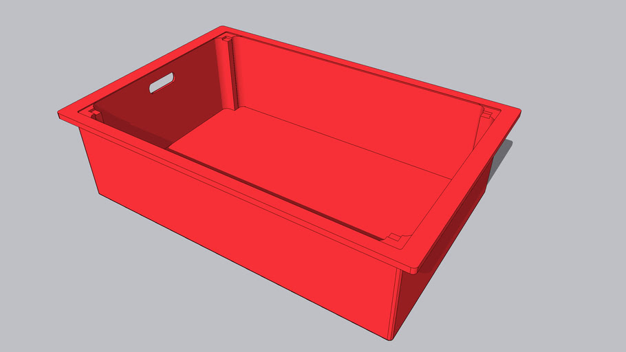 Red crate | 3D Warehouse