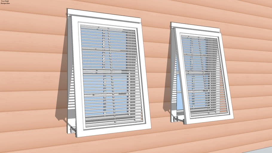 Bahama Shutter with Detail | 3D Warehouse