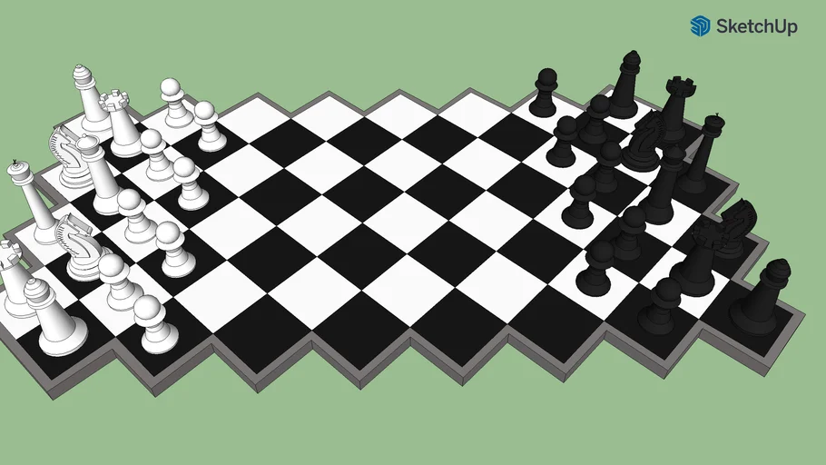 Diagonal oblong chess | 3D Warehouse