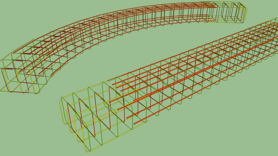 Straight & Curved Reinforced Beams | 3D Warehouse