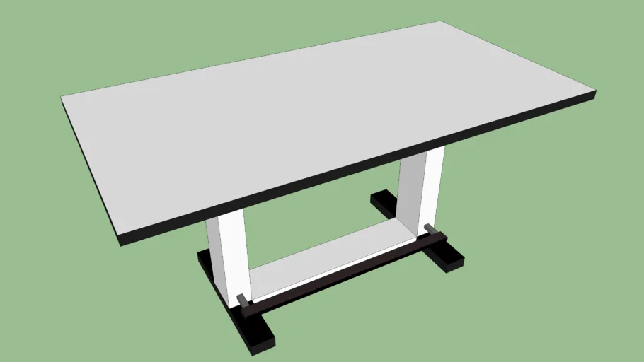 Draft Table-72x42 | 3D Warehouse