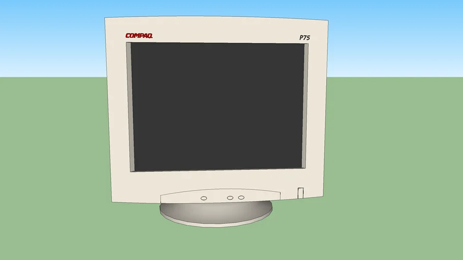 Compaq CRT monitor (model P75) | 3D Warehouse