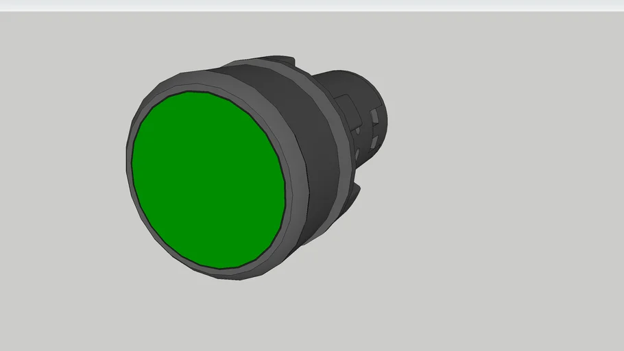 Switch Push Botton 22mm Green | 3D Warehouse