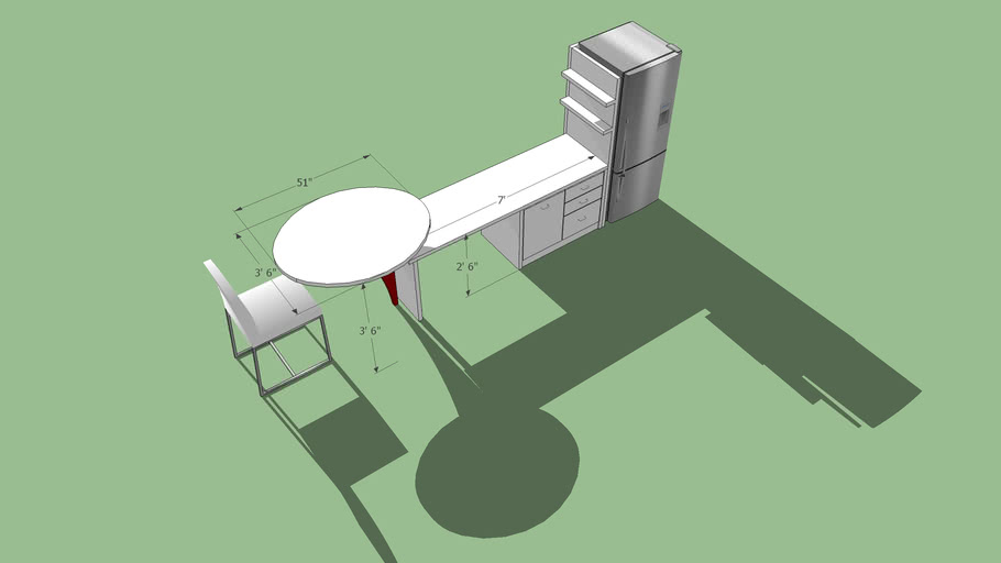Breakfast table | 3D Warehouse