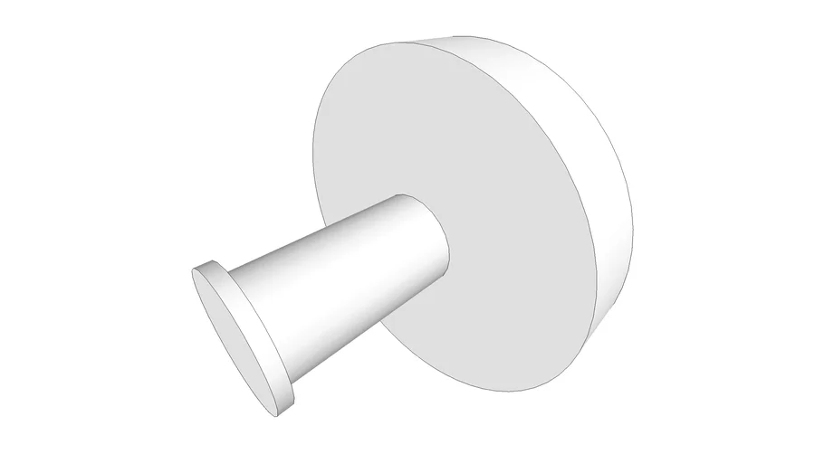 Cocoon Clothes Hook Short 32mm - MONO63S | 3D Warehouse