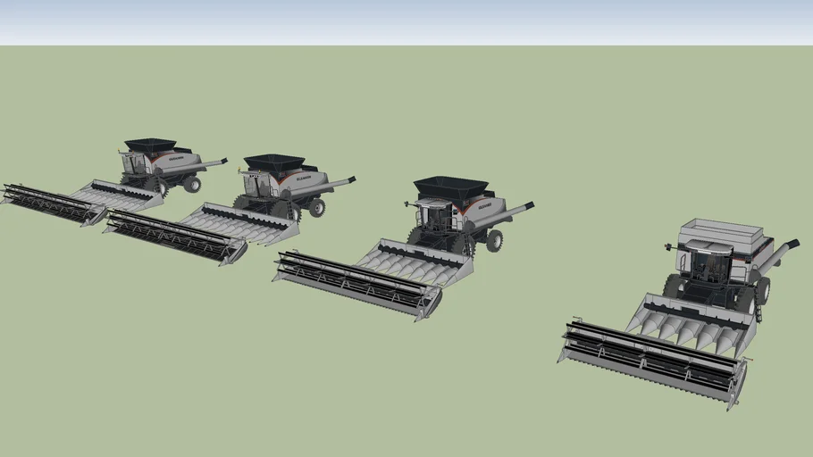 Gleaner S96, Gleaner S68, and Gleaner R66 | 3D Warehouse