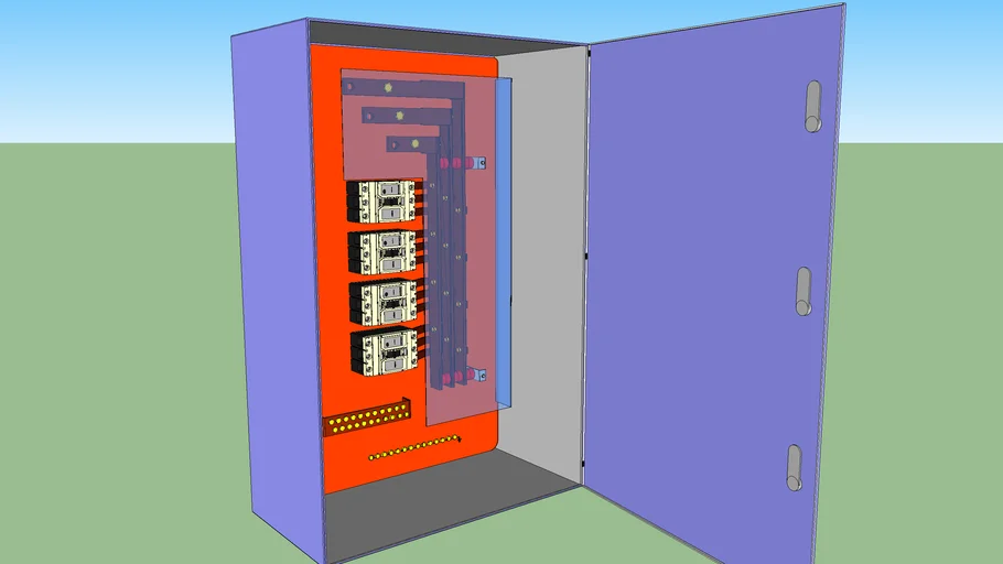 Circuit Breaker Panel (painel de proteção eletrica) | 3D Warehouse