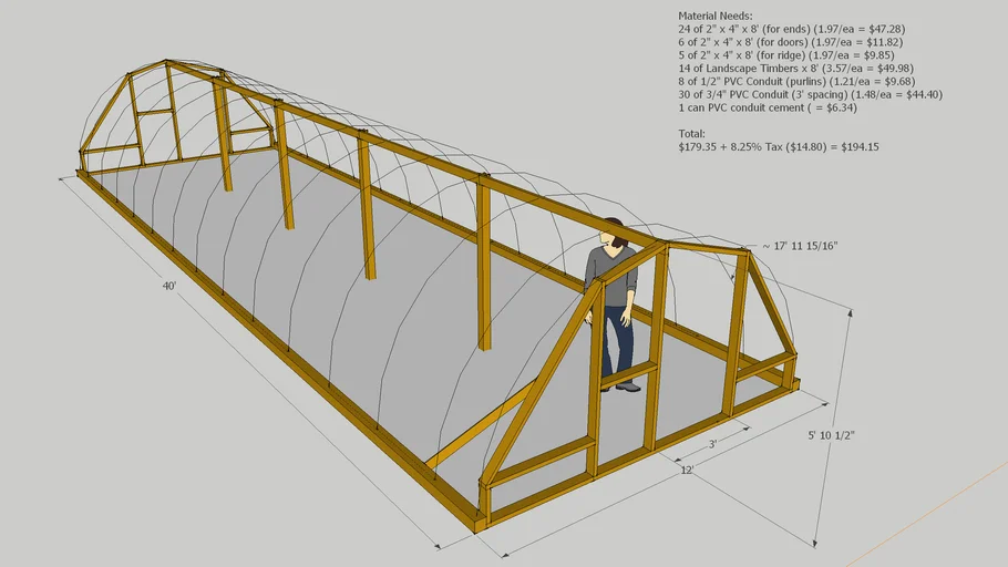 PVC Cold Frame Model | 3D Warehouse