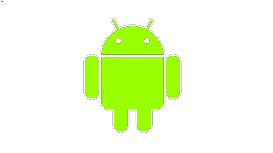 Flat Android Logo Android Icon Simple Vector & Photo (Free Trial)