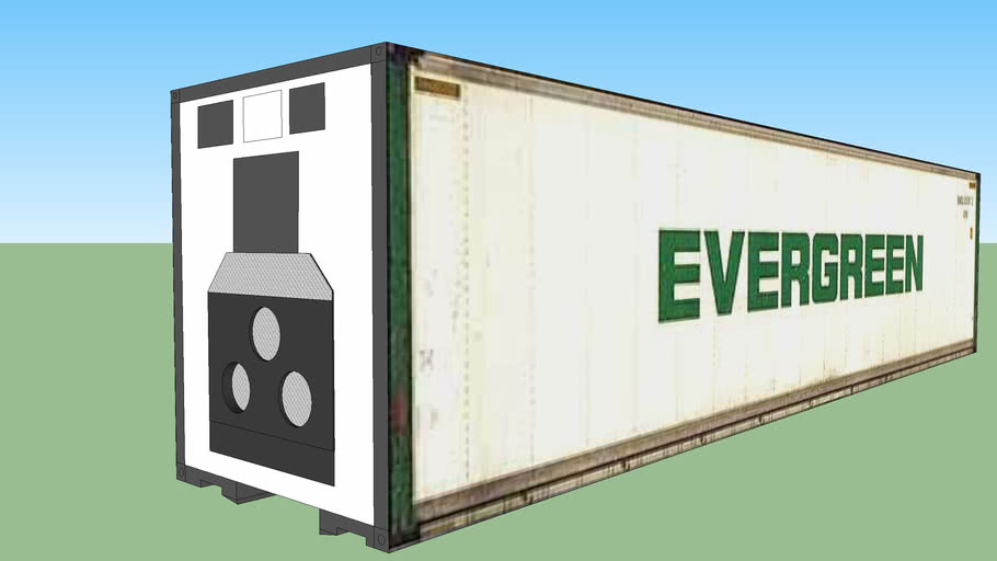 Old Evergreen Reefer Container ''40'' | 3D Warehouse