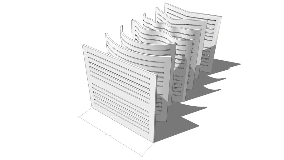 Slat Resonator P7 Collection | 3D Warehouse