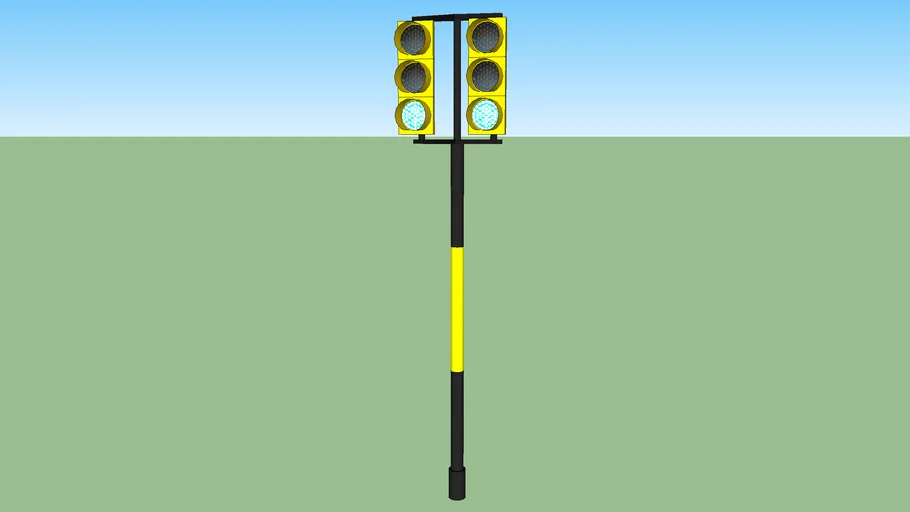 LED traffic lights one direction | 3D Warehouse