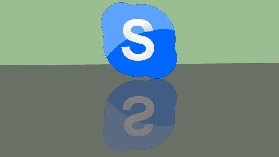 Green Skype Logo