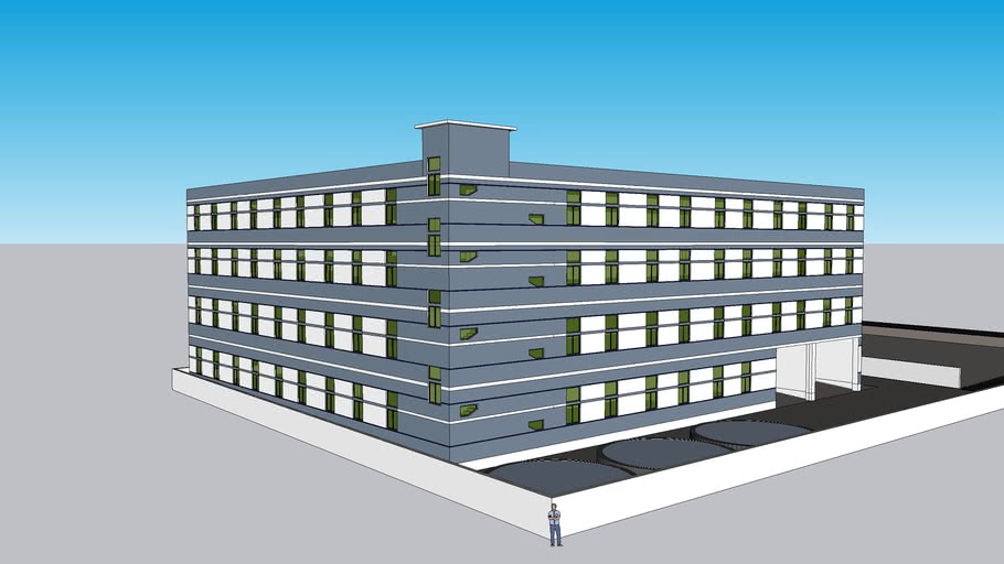Factory Building 4 storied | 3D Warehouse