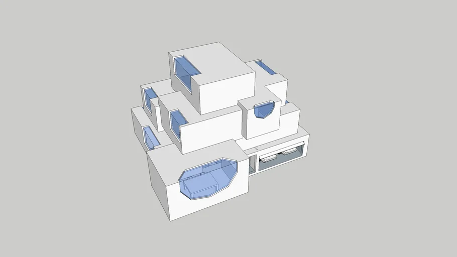 Blocky House | 3D Warehouse