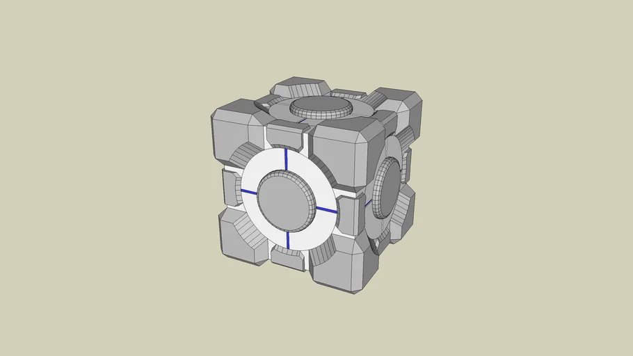 Aperture Science Weighted Storage Cube | 3D Warehouse