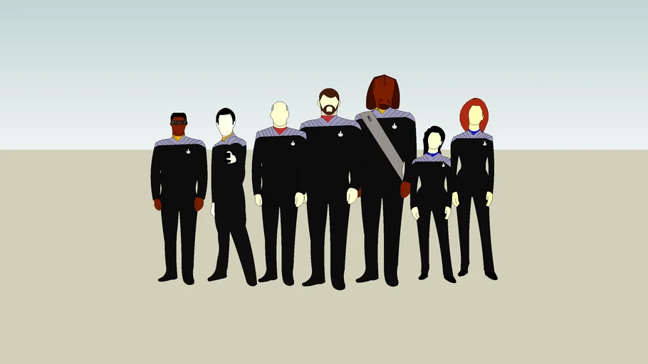 star trek crew | 3D Warehouse