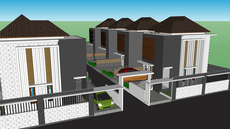 house modern residential block | 3D Warehouse