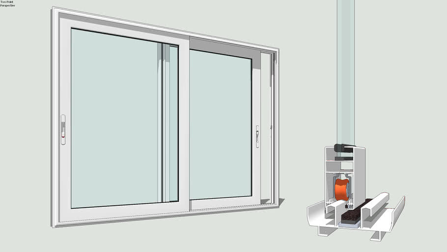 ventana corrediza Serie80 | 3D Warehouse
